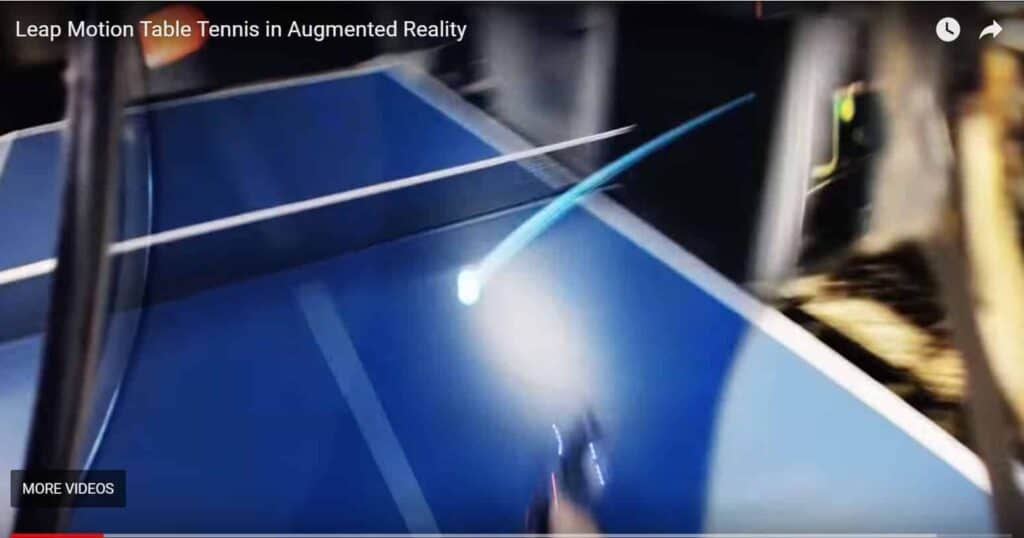 Leap Motion's Augmented Reality table tennis is remarkable | Digital Bodies